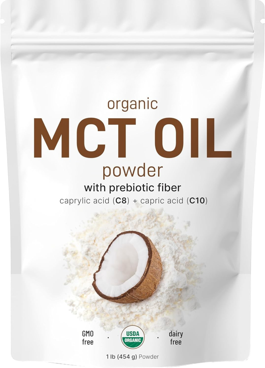 Organic MCT Oil Powder with Prebiotic Fiber – Mushmora